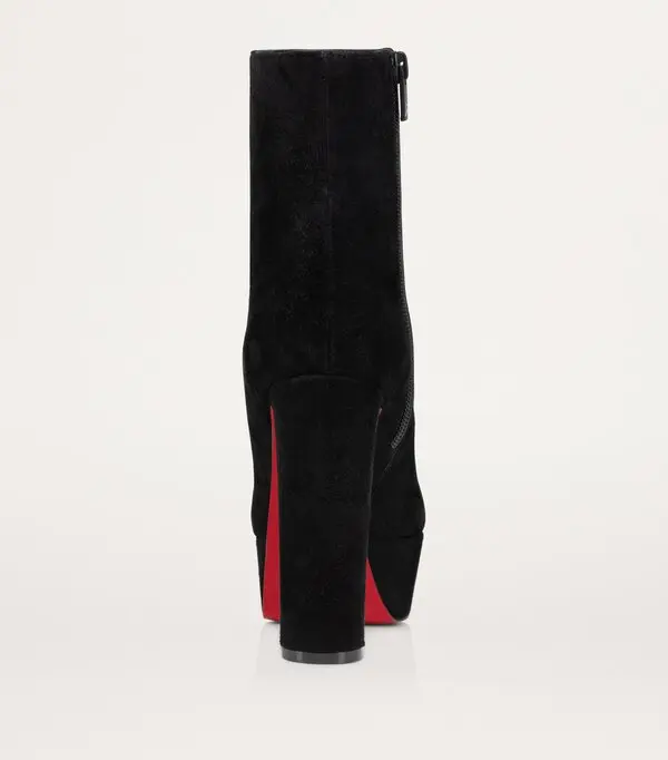 CHRISTIAN LOUBOUTIN Loo Booty Suede Platform Boots
