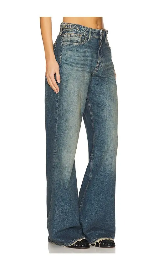 Good American Good Ease Adjustable Tabs Jeans - Denim-medium