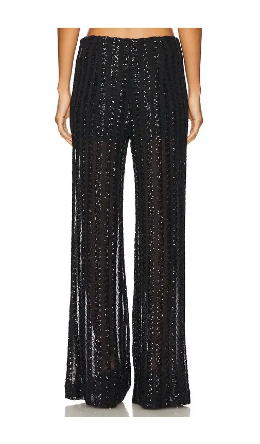 SANS FAFF Striped Sequin Trousers