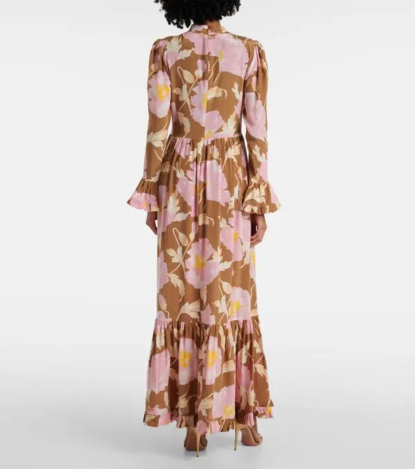 La DoubleJ Visconti Silk Crepe De Chine Maxi Dress