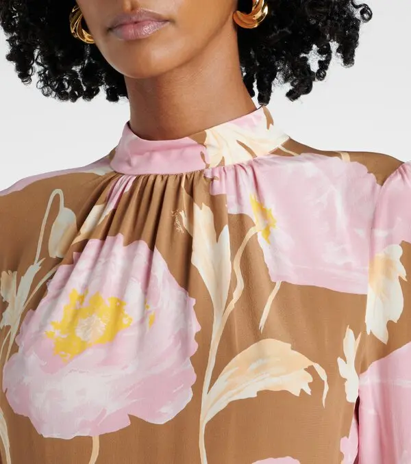 La DoubleJ Visconti Silk Crepe De Chine Maxi Dress