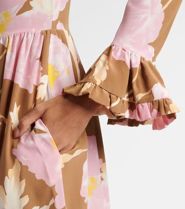 La DoubleJ Visconti Silk Crepe De Chine Maxi Dress