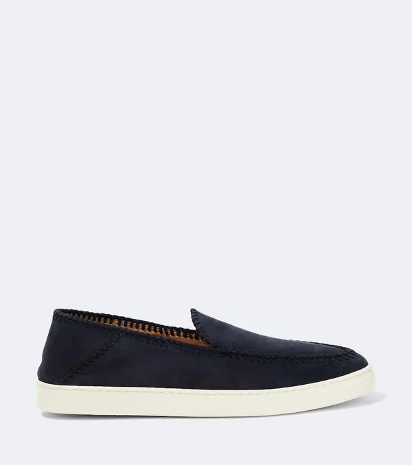 Giorgio Armani Suede Loafers - Blue