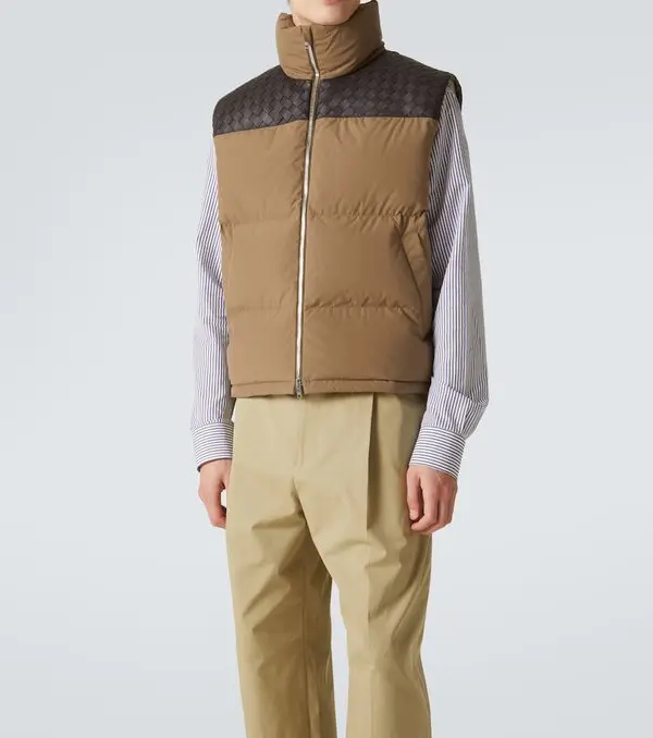 Bottega Veneta Cotton Poplin Down Vest