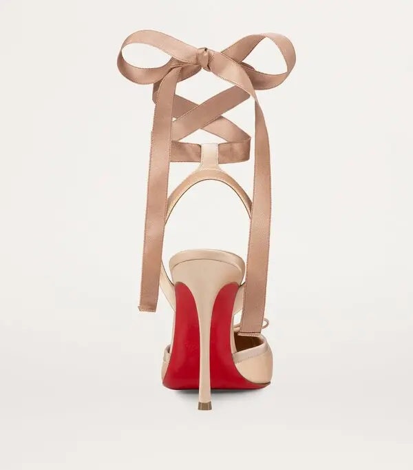 CHRISTIAN LOUBOUTIN Cassia Lace-up Satin Pumps