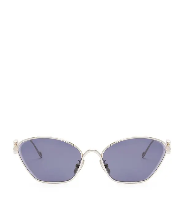 Loewe Anagram Hexagonal Sunglasses - Blue