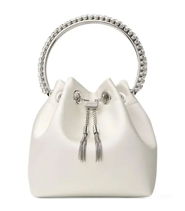 JIMMY CHOO Bon Bon Top-handle Bag - Ivory