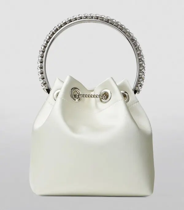 JIMMY CHOO Bon Bon Top Handle Bag - Ivory