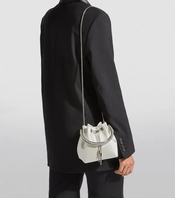 JIMMY CHOO Bon Bon Top Handle Bag - Ivory
