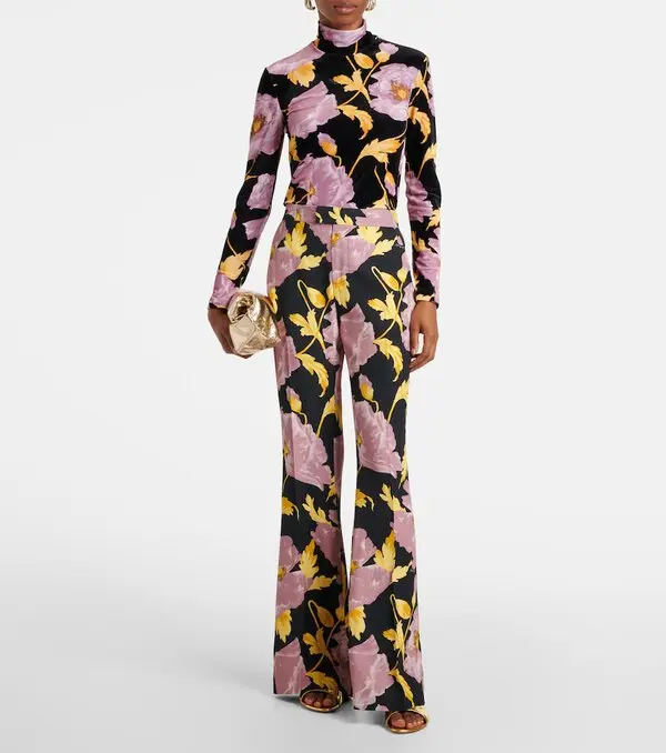 La DoubleJ Printed Bootcut Trousers