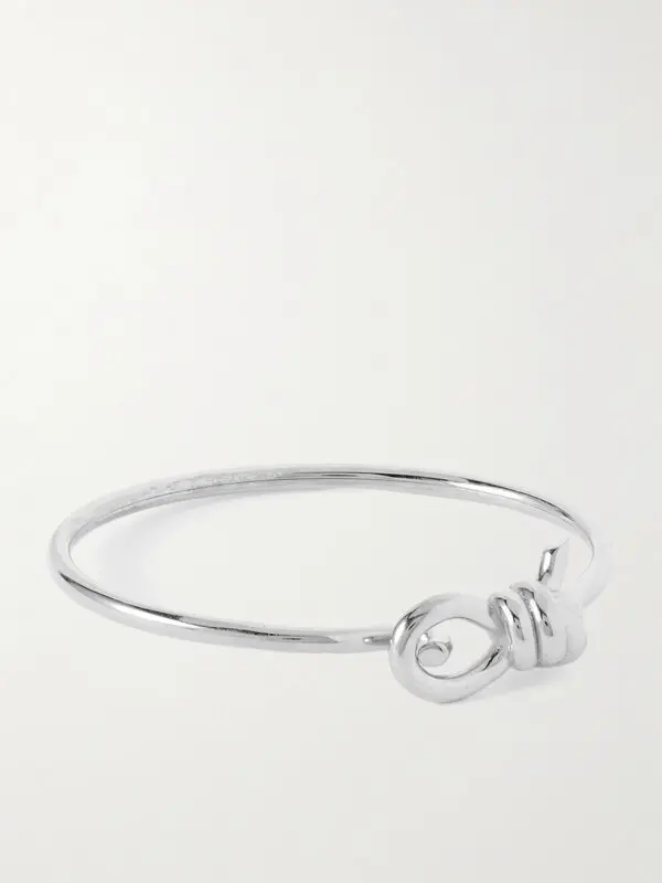 Bottega Veneta Knotted Bracelet - Silver