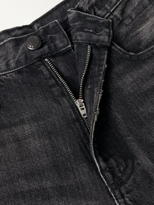R13 D'arcy Distressed Mid-rise Wide-leg Jeans