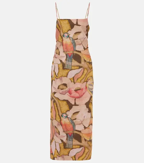 SIR. Talulah Floral Linen Maxi Dress - Multicoloured