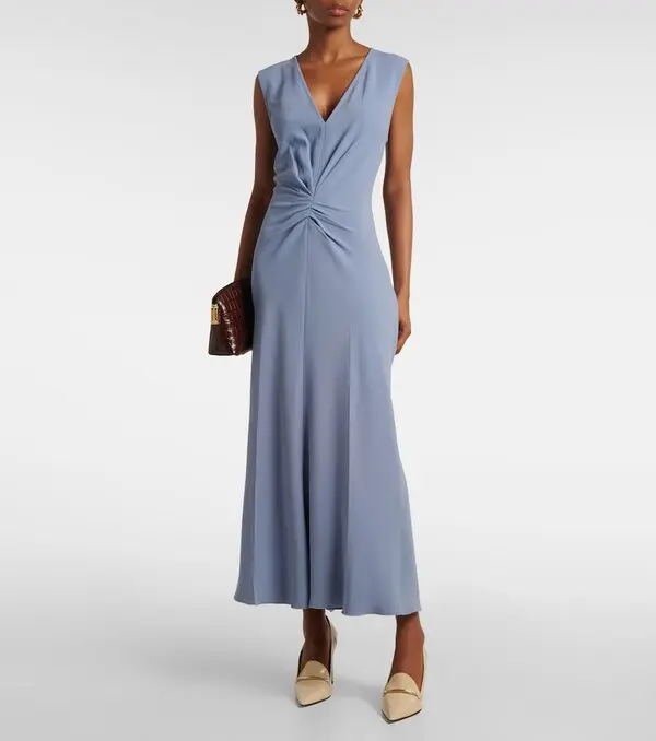 Victoria Beckham Gathered Midi Dress