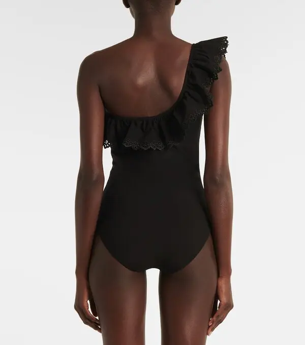 Ulla Johnson Solara Maillot Ruflfed Swimsuit