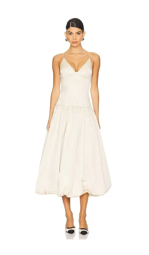 Lpa Kaia Midi Dress - Beige
