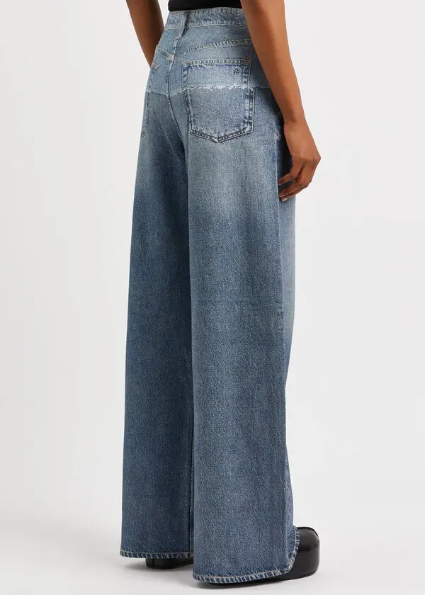 Rag & Bone Miramar Sofie Printed Chambray Trousers
