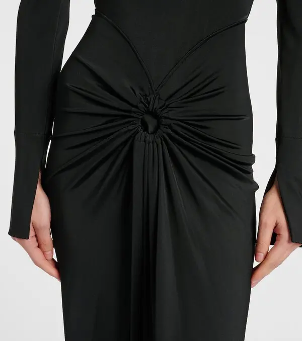 Victoria Beckham Gathered Midi Dress