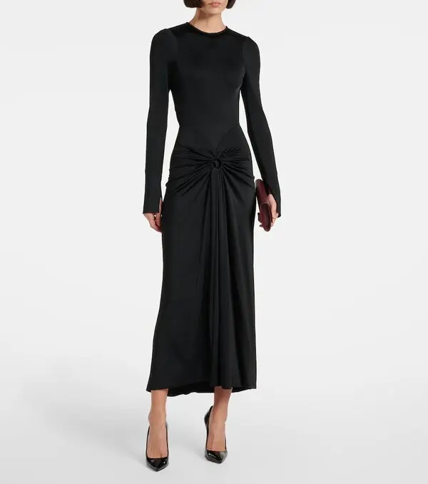 Victoria Beckham Gathered Midi Dress