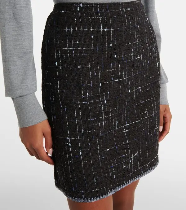 Etro Cotton-blend Tweed Miniskirt