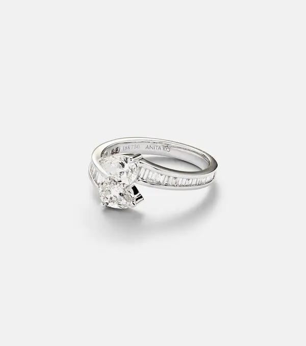 ANITA KO 18kt White Gold Diamond Ring - Silver