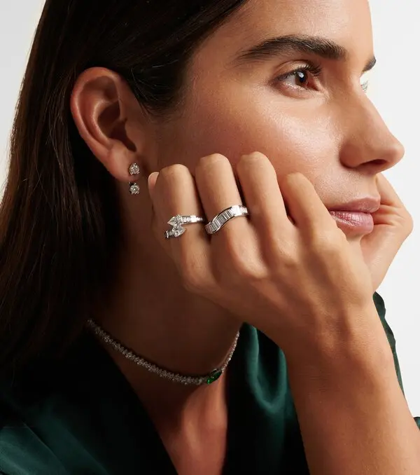 ANITA KO Saturn 18kt White Gold And Diamond Ring