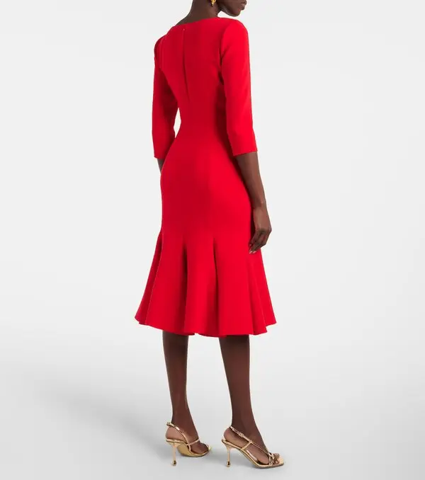 Carolina Herrera Crepe Midi Dress