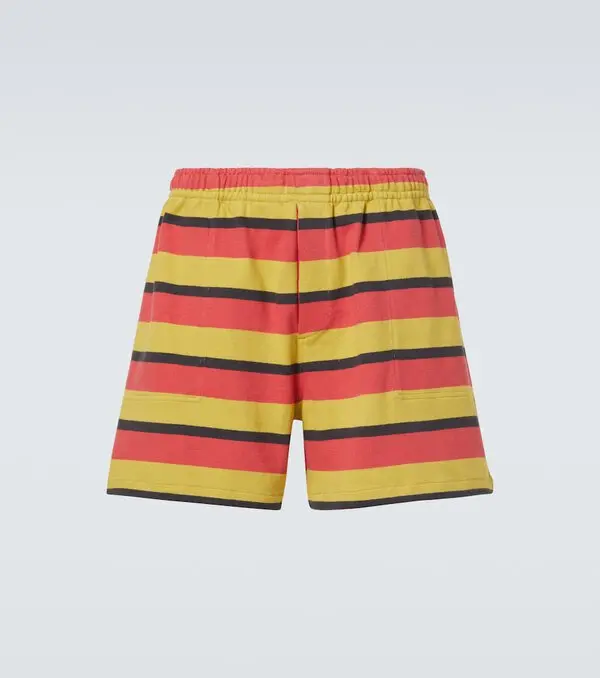 BODE Rec Striped Cotton Jersey Shorts