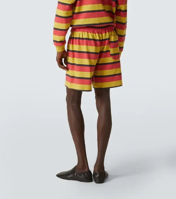 BODE Rec Striped Cotton Jersey Shorts