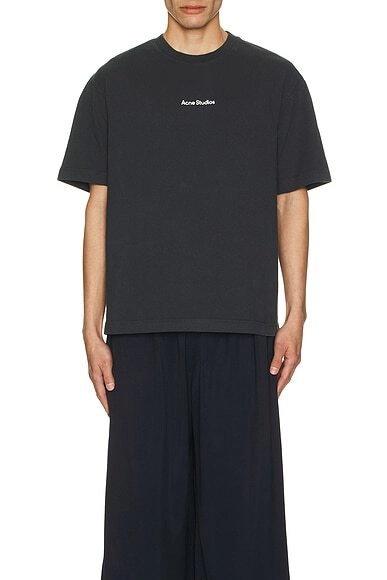 Acne Studios Exford University Stamp T-shirt - Black