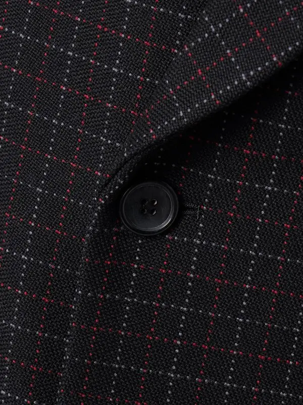 Wardrobe.NYC Double-breasted Checked Wool Overcoat