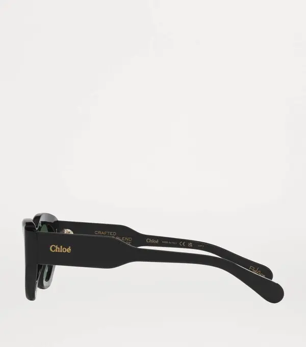 Chloé Metal Cat Eye Sunglasses - Black