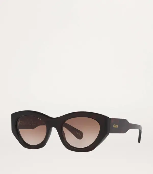 Chloé Acetate Cat Eye Sunglasses - Brown