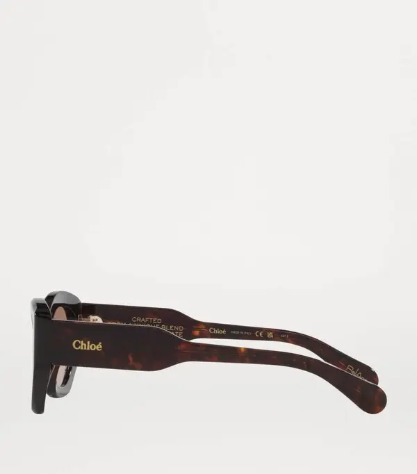 Chloé Acetate Cat Eye Sunglasses - Brown