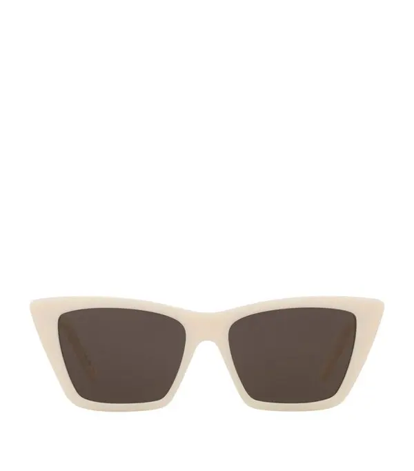 Saint Laurent Acetate Sl 276 Mica Cat Eye Sunglasses - White