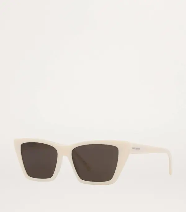 Saint Laurent Acetate Sl 276 Mica Cat Eye Sunglasses - White