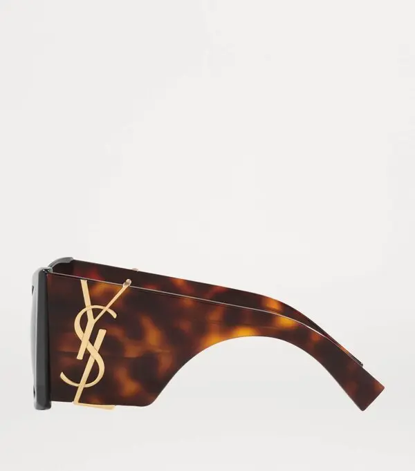 Saint Laurent Metal Sl M119 Blaze Sunglasses - Black