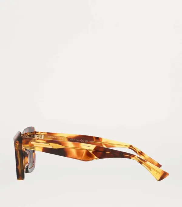 Bottega Veneta Acetate Sunglasses - Brown