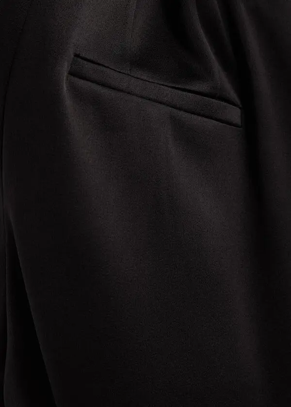 Alice + Olivia Eloise Wide-leg Satin Trousers
