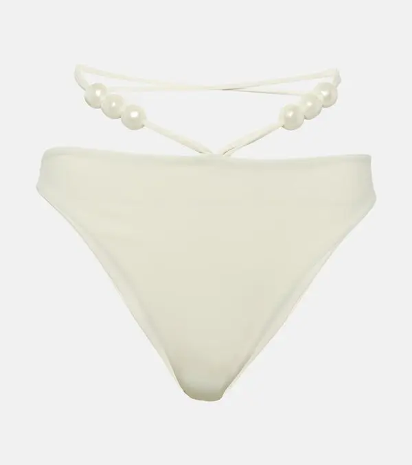 Magda Butrym Embellished Bikini Bottoms - Neutrals