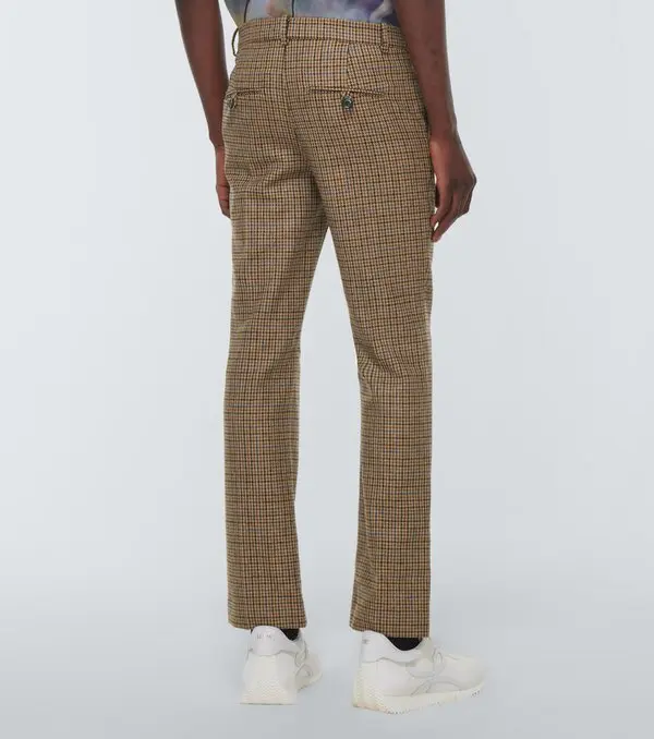 Loewe X Howl's Moving Castle Checked Wool Trousers