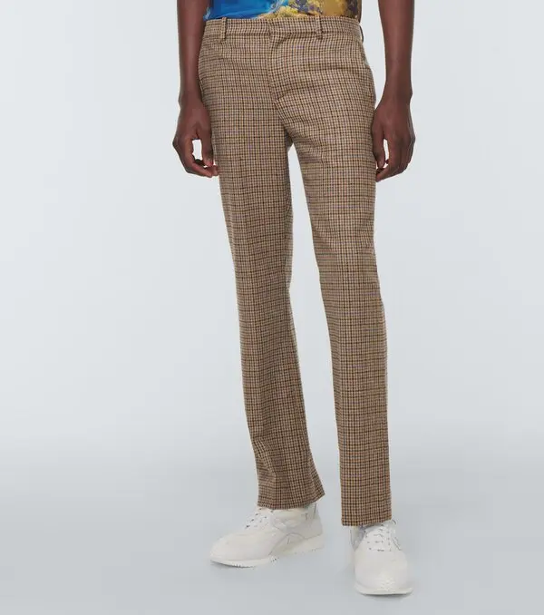 Loewe X Howl's Moving Castle Checked Wool Trousers