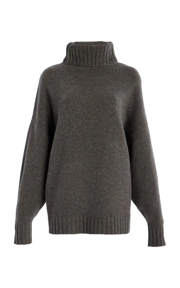 Jenni Kayne Porter Cashmere Turtleneck Sweater - Grey