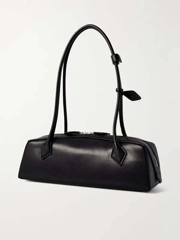 Alaïa Le Teckel Textured-leather Shoulder Bag - Black