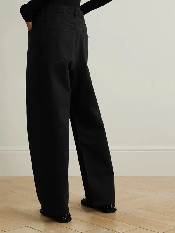 Alaïa Stretch-knit Panel High-waist Jeans