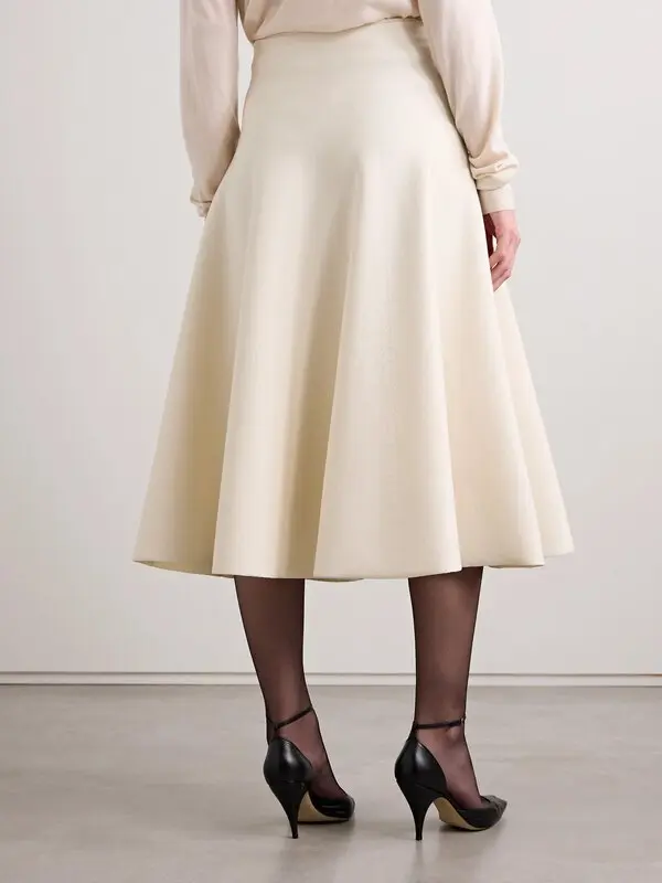 THE ROW Harley Stretch-knit Midi Skirt