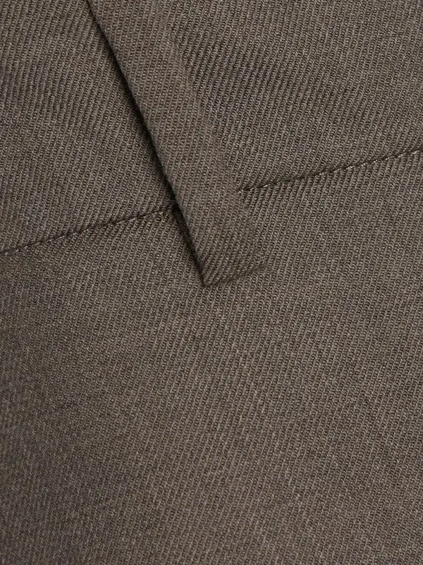 NILI LOTAN Effy Wool-twill Wide-leg Trousers