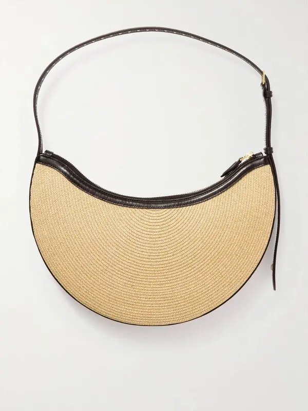 Alaïa Demi' Raffia Shoulder Bag - Neutrals