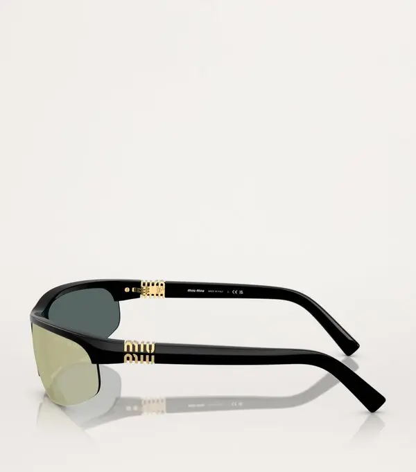 Miu Miu Injected Cat Eye Sunglasses - Black