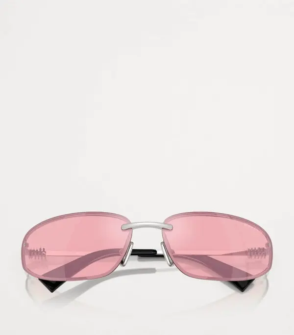 Miu Miu Metal Frameless Sunglasses